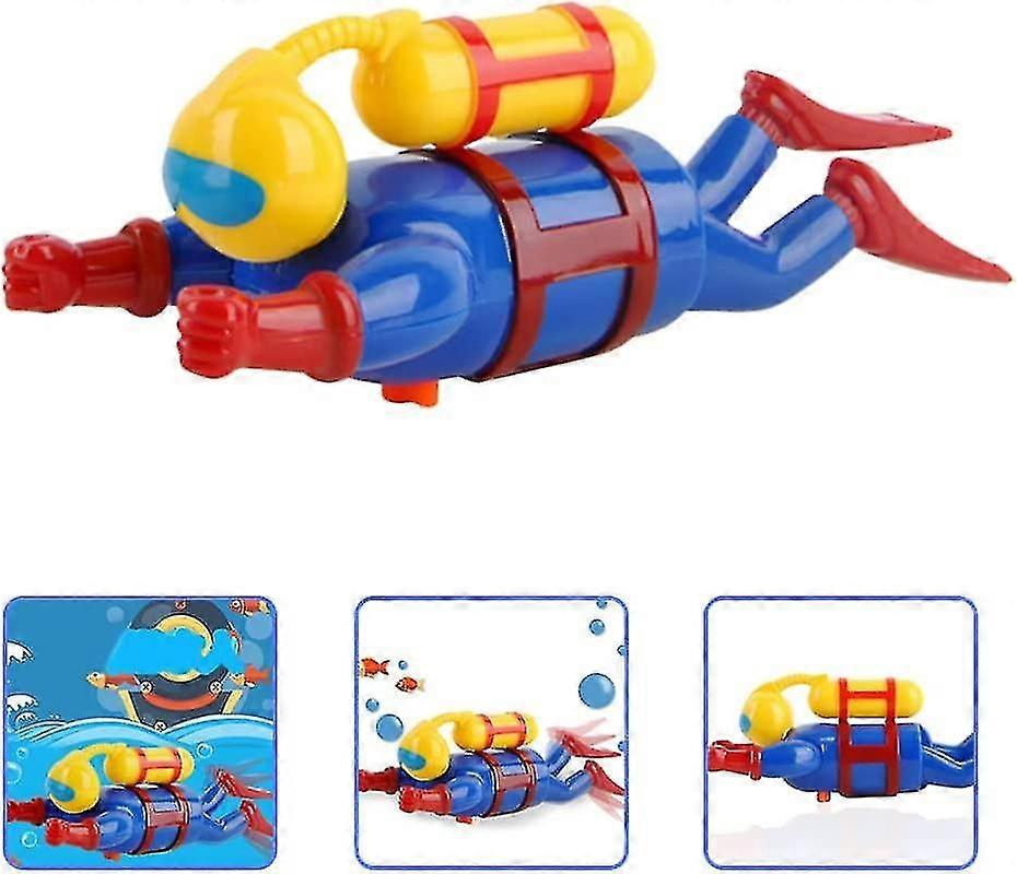 Wind Up Scuba Diver Toy Swimming Frogman Toy Windup Bathtub Toy ...