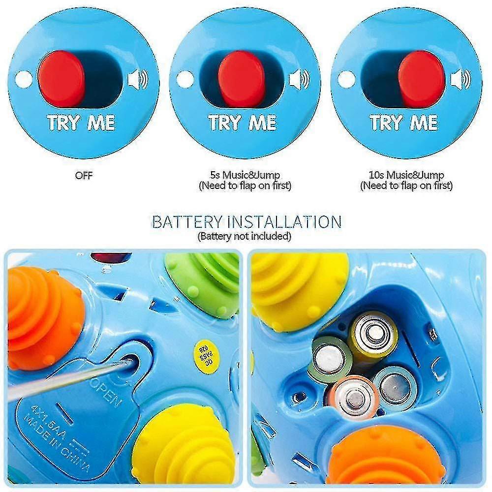 Ball Toys For Toddlers, Learning Toys Self Rolling Music Shake Dancing ...