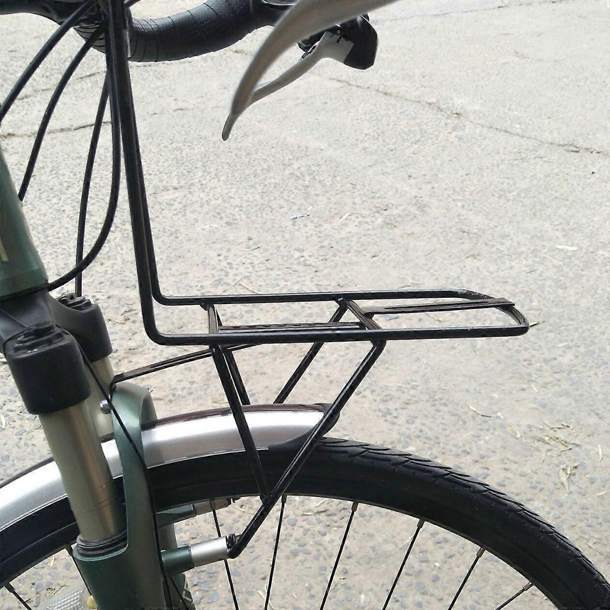 Bike Front Luggage Rack Bike Front Rack Bicycle Carrier Panniers Shelf ...