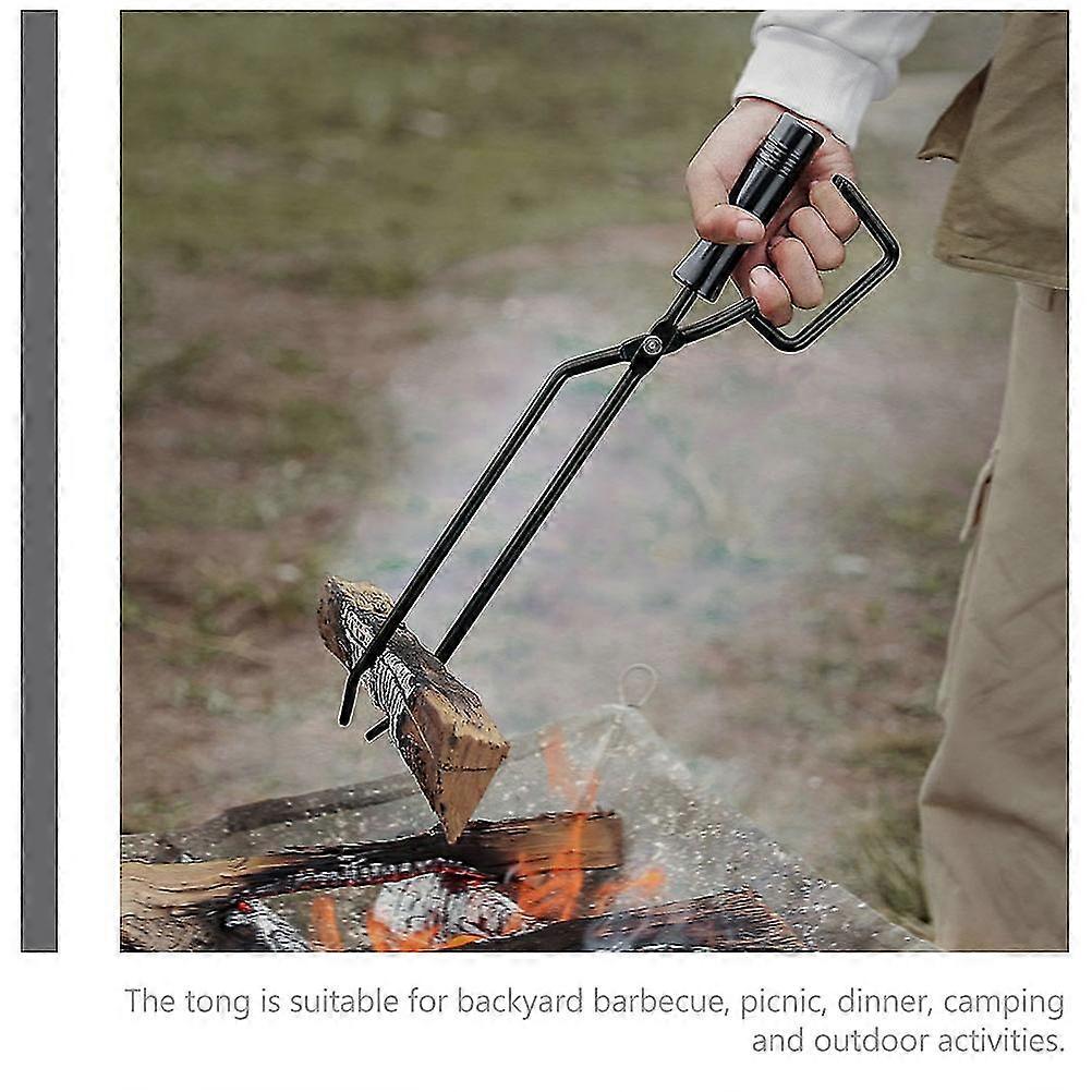 Outdoor Grills Campfire Accessories Firewood Grabber Claw Scissor Tongs ...