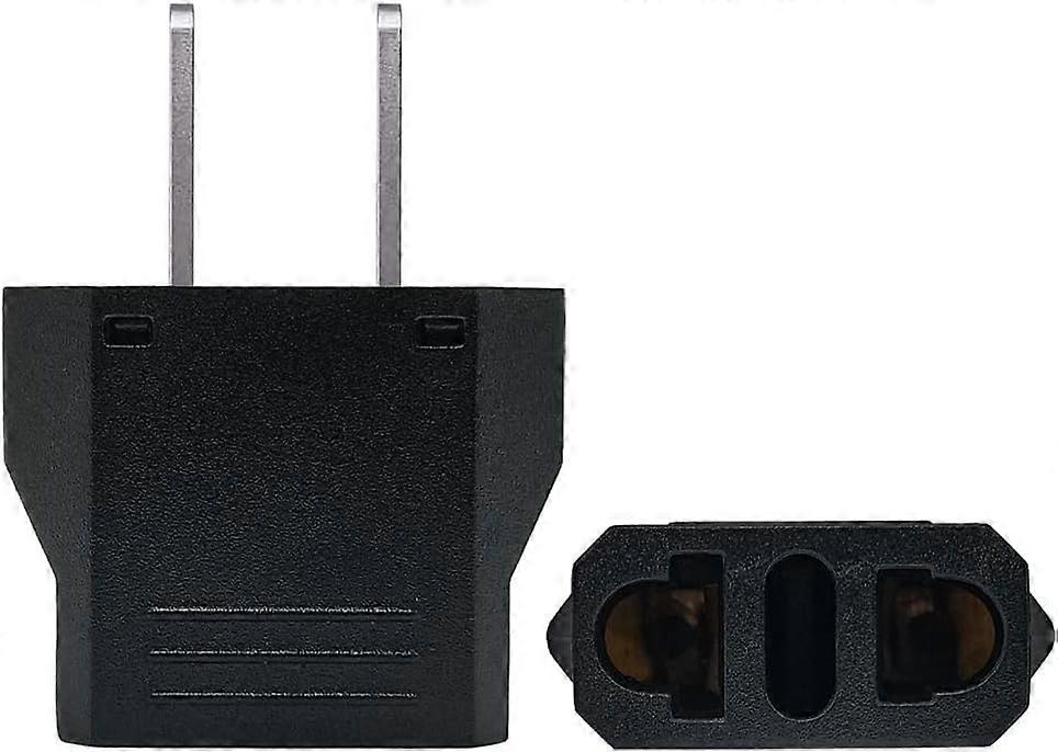 Small Europe to USA plug adapter, black Europe to USA socket adapter ...