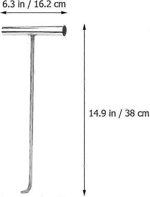 T Post Driver Manhole Cover Hook Stainless Steel T Style Handle Hook ...