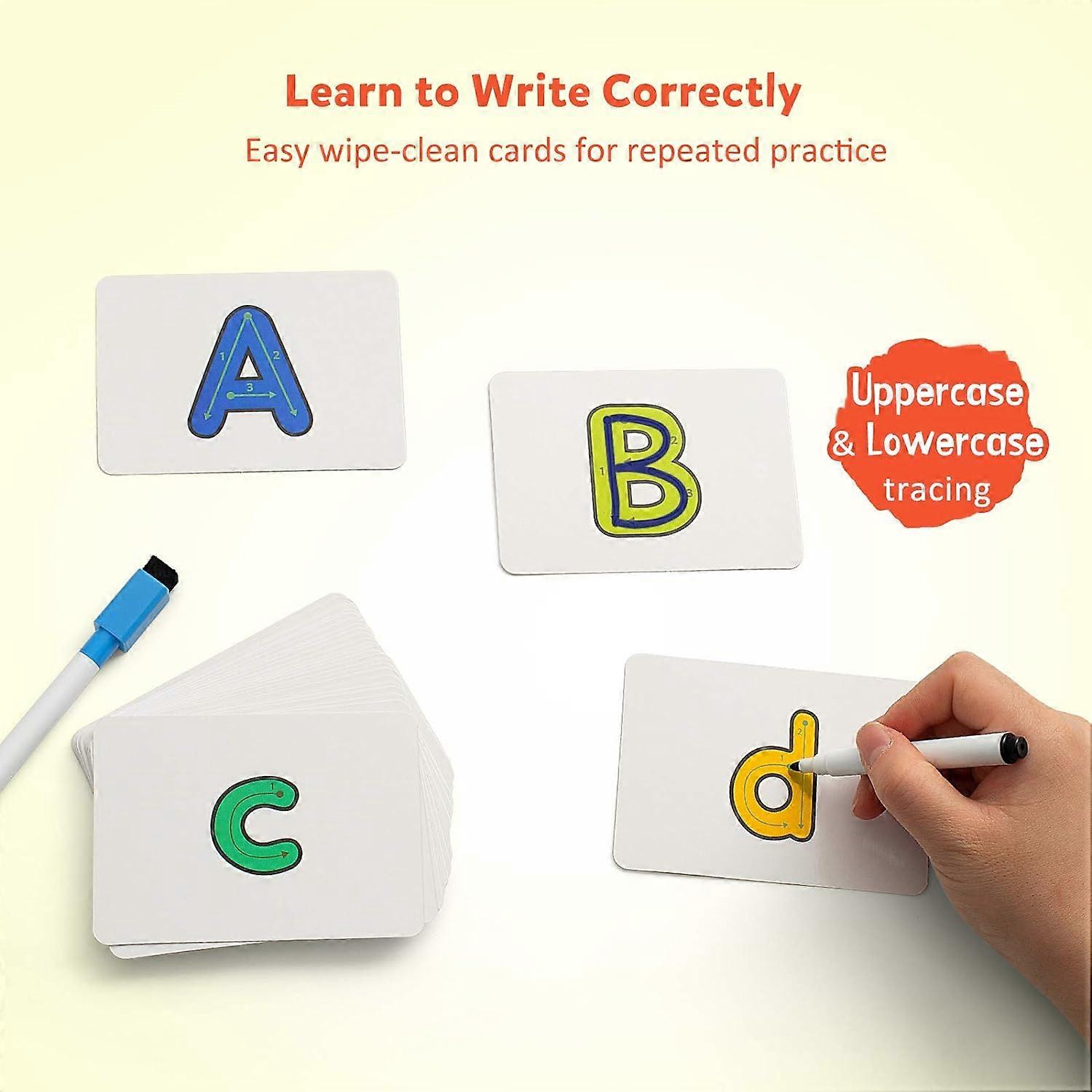 Reading & Spelling Learning Toy, Wooden Letters Flash Cards Sight Words ...