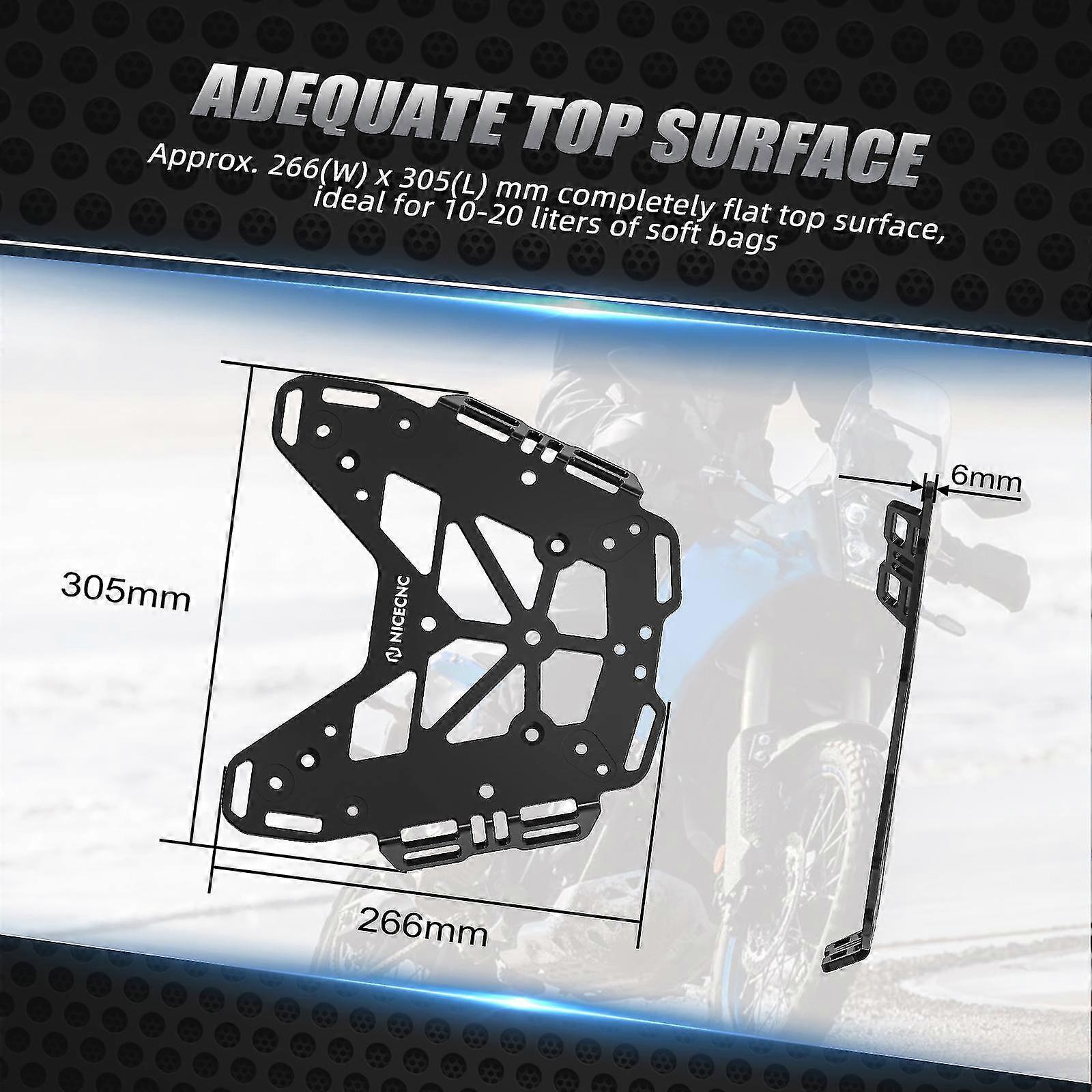 Rear Luggage Rack /tie Down Brackets For Yamaha 2019-2024 Tenere 700 ...