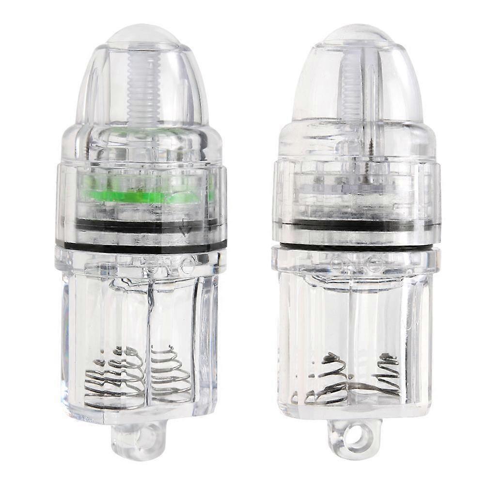 2pcs Underwater Deep Drop LED flashlight Fish Attracting Indicator ...