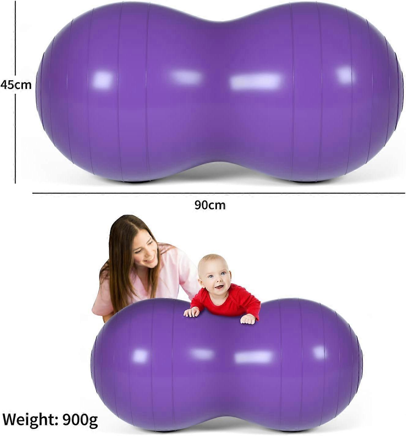 Peanut Ball for Kids Therapy, Anti-burst Exercise Ball, 90x45cm Yoga ...