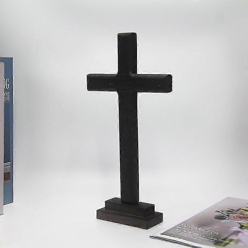 Wooden Standing Cross Decor Wall Table Altar Cross With Stand For ...