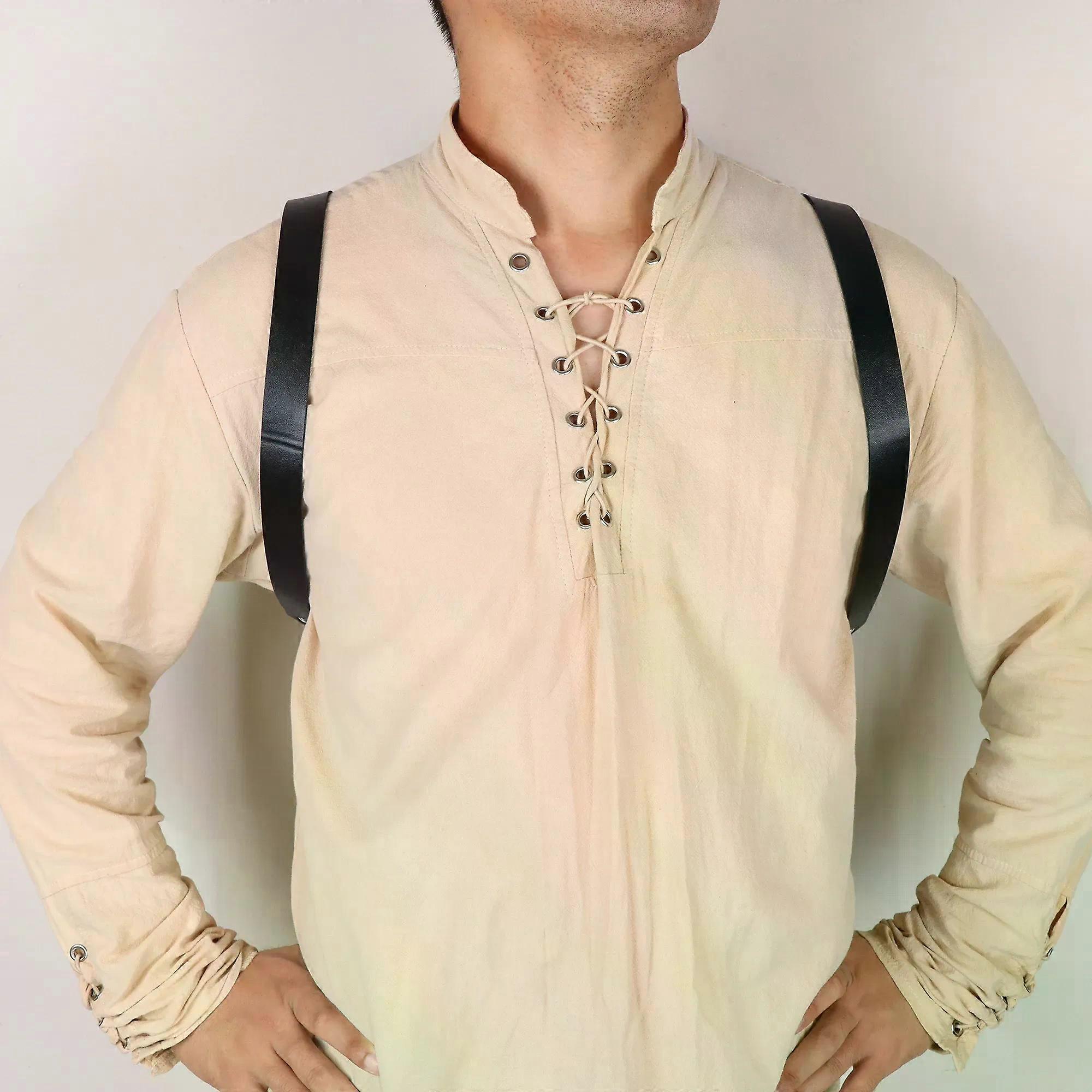 Vintage Faux Leather Medieval Back Sword Scabbard Adjustable Straps ...