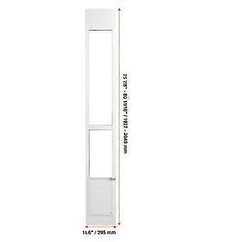 Hundlucka för skjutdörr i glas, 75 7/8"-80 11/16" Justerbar höjd ...