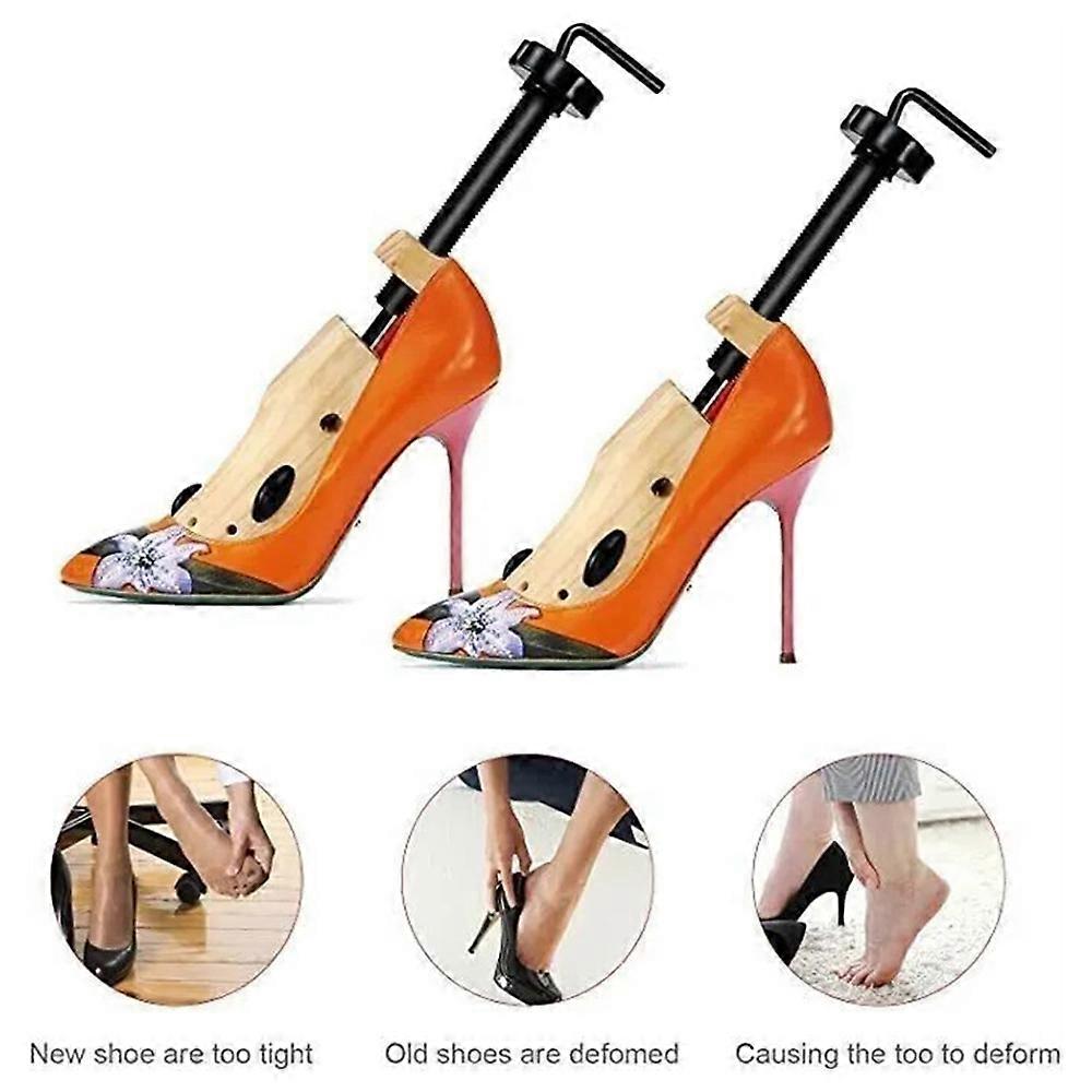 Wooden Shoe Stretcher Adjustable Length Width Boots Expander Shoes ...
