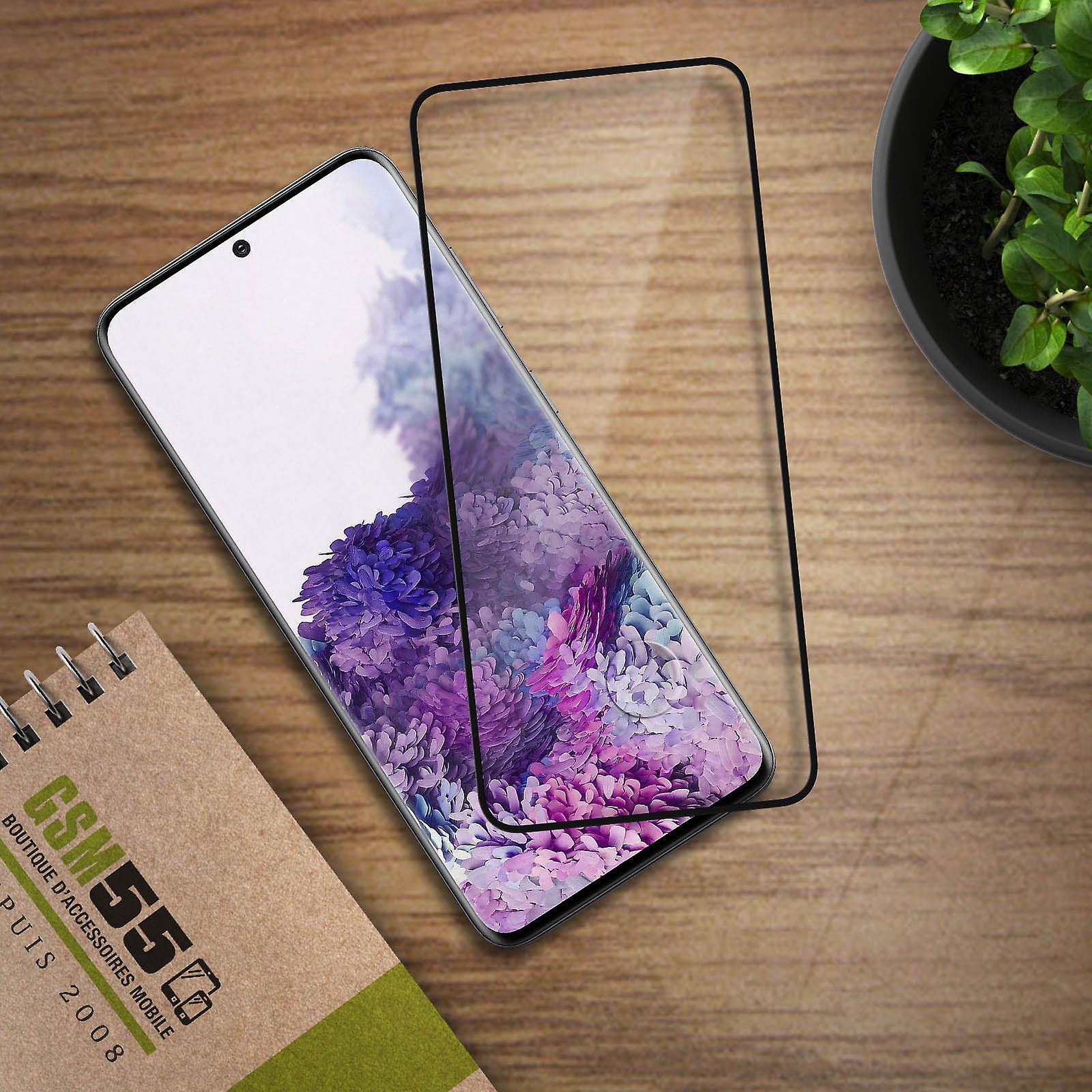 Galaxy S20 Screen protector 9H Akashi Clear Black Outline Tempered ...