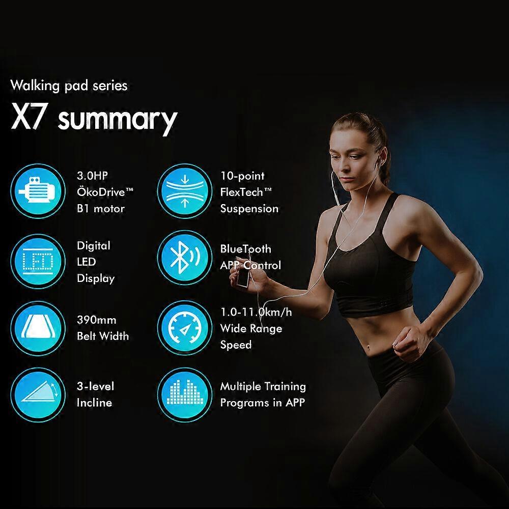 BLACK LORD Walking Pad 3.0HP, Treadmill for Home, Under Desk Treadmills ...