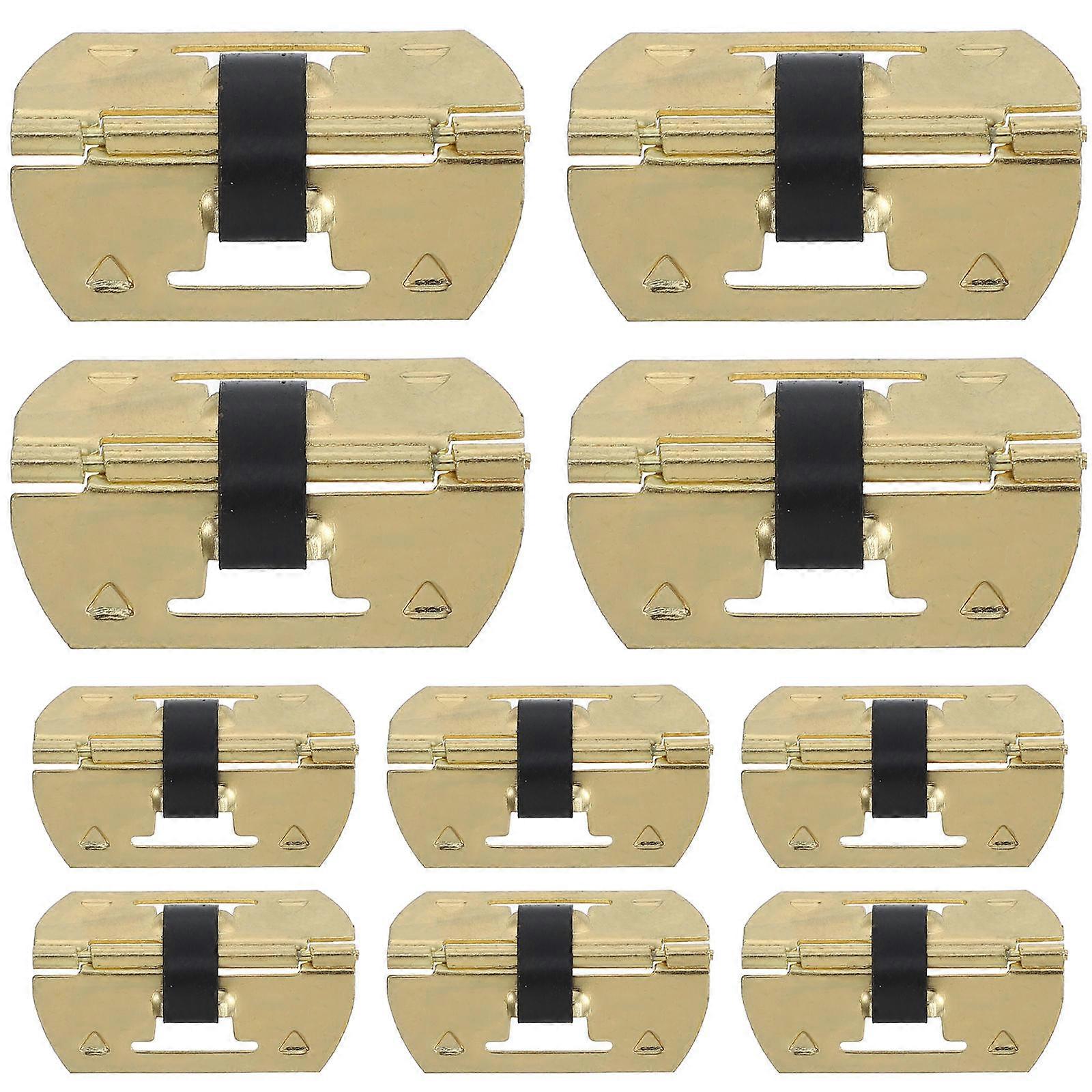 10pcs Small Spring Loaded Hinges for Jewelry Box Antique Metal Hinges ...