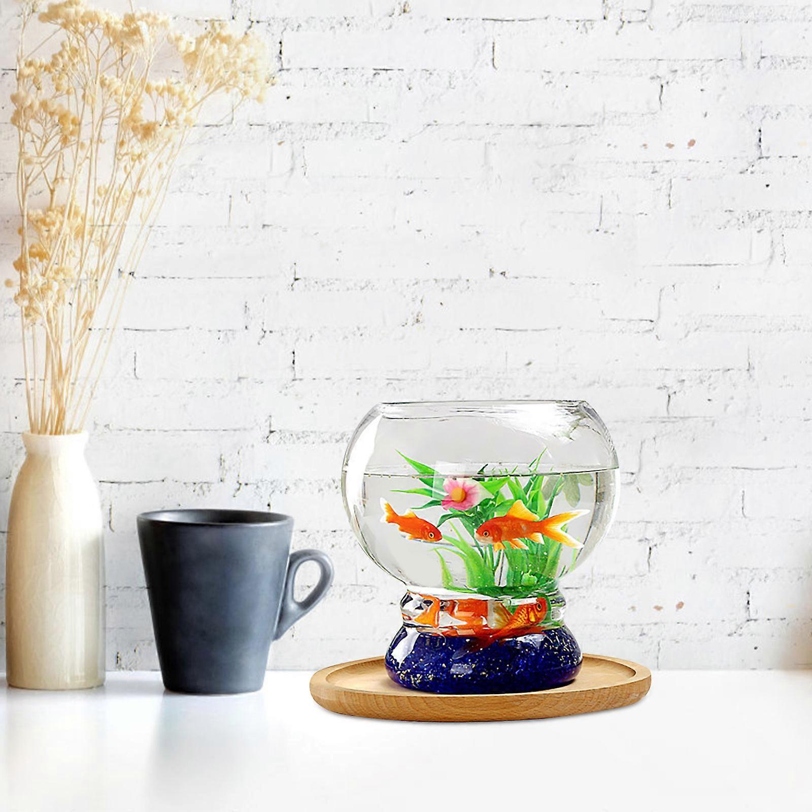 Transparent Fish Bowl Glass Fish Bowl for Lab Home Office Aquarium ...