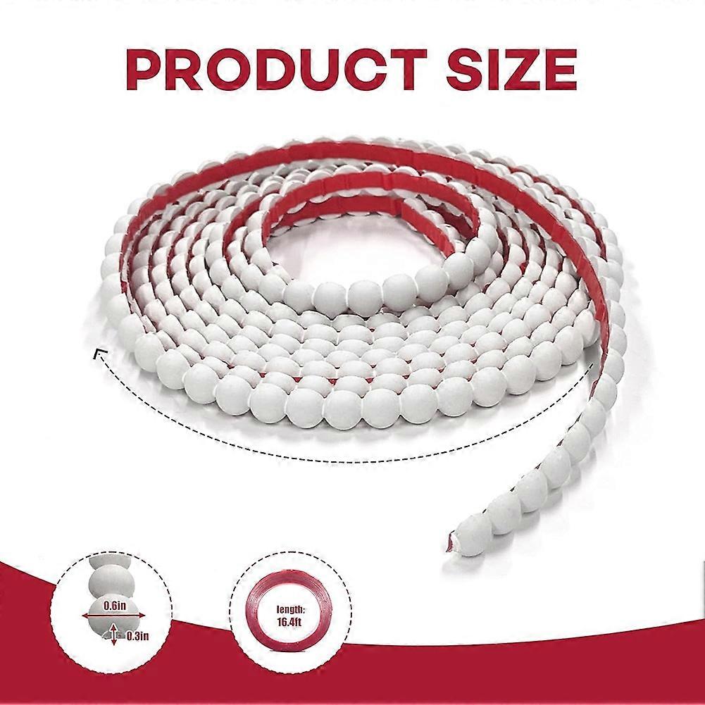 1 Pcs 3-MeterPVC Pearl Bead Wall Mirror Frame Decorative Strip Flat ...