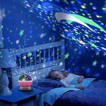 Star Projector, Night Lamp Gifts Rotating Star Moon Light, Pink | Fruugo UK