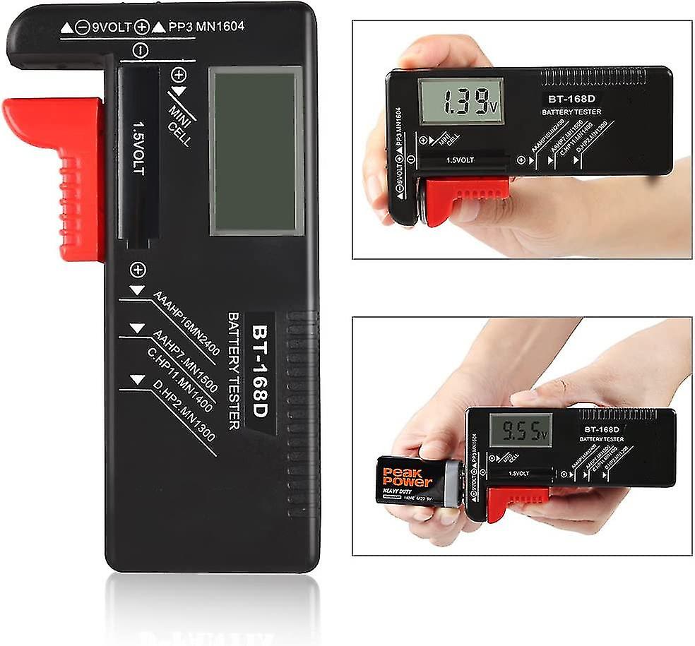 Analogue Battery Tester, Battery Checker For 9v 1.5v Button Cell ...