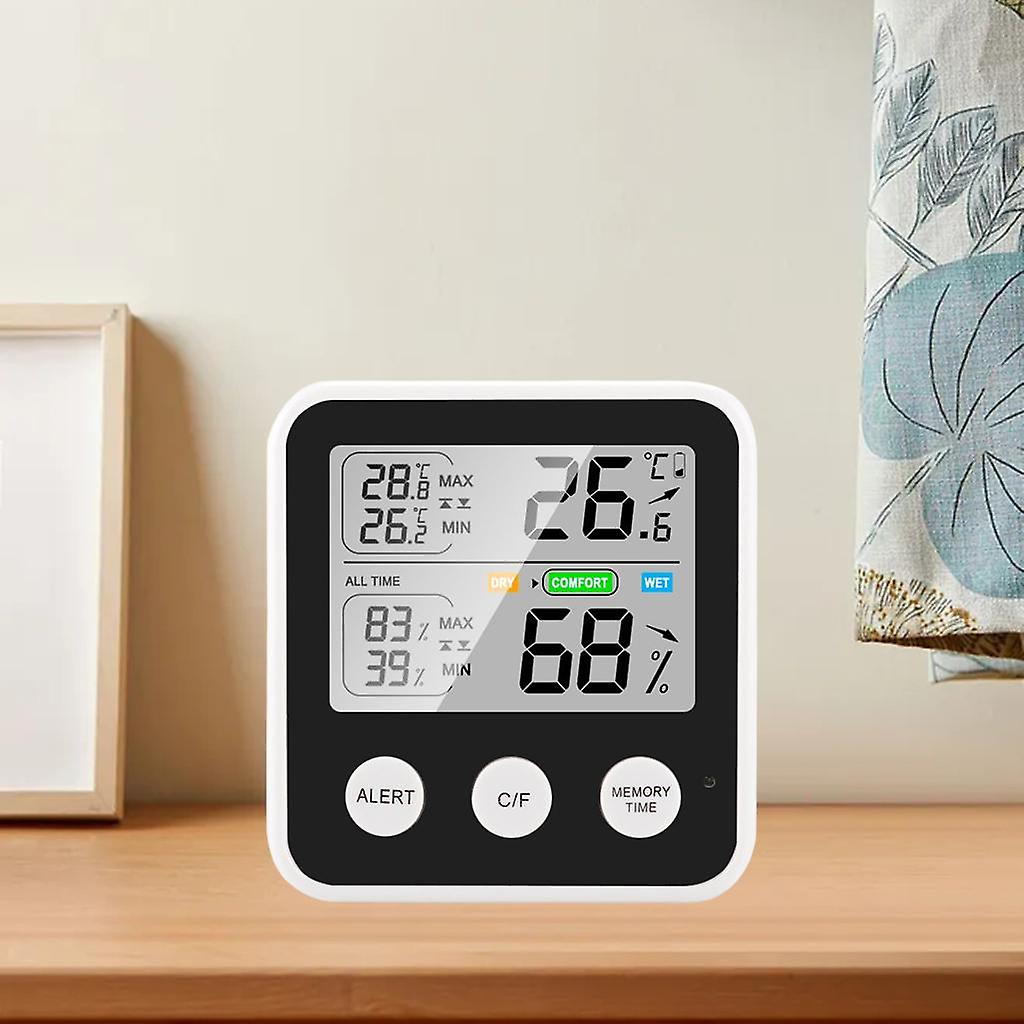 Lcd Digital Hygrometer Thermometer Humidity Temperature Monitor Meter ...