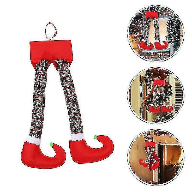 1pcs Elf Legs Hanging Decor Christmas Elf Legs Ornament Funny Party ...