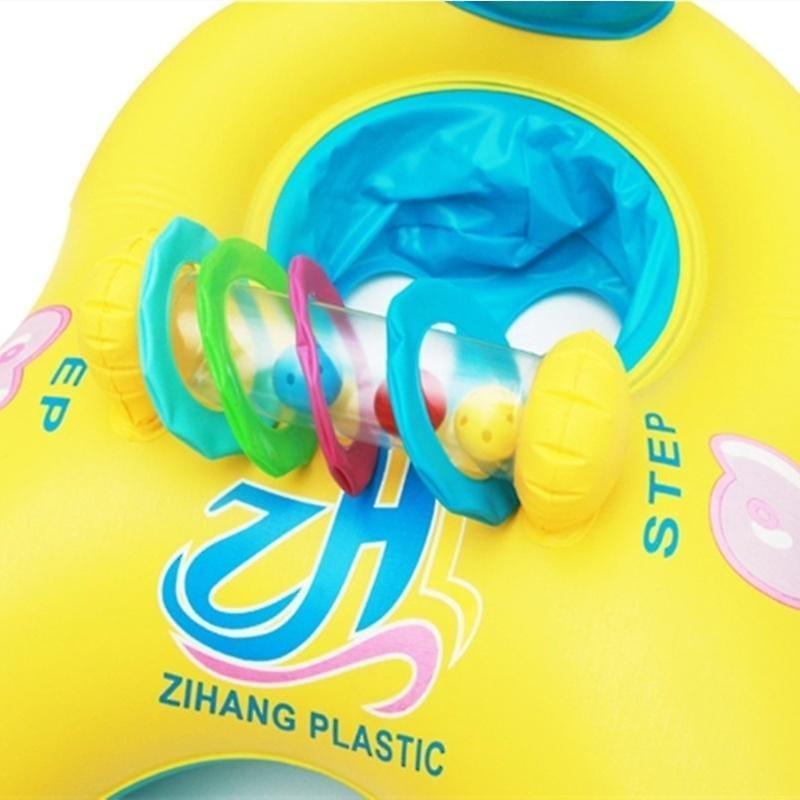 Abc Safe Inflatable Mother And Baby Swim Float Boat Raft Kid's Chair ...