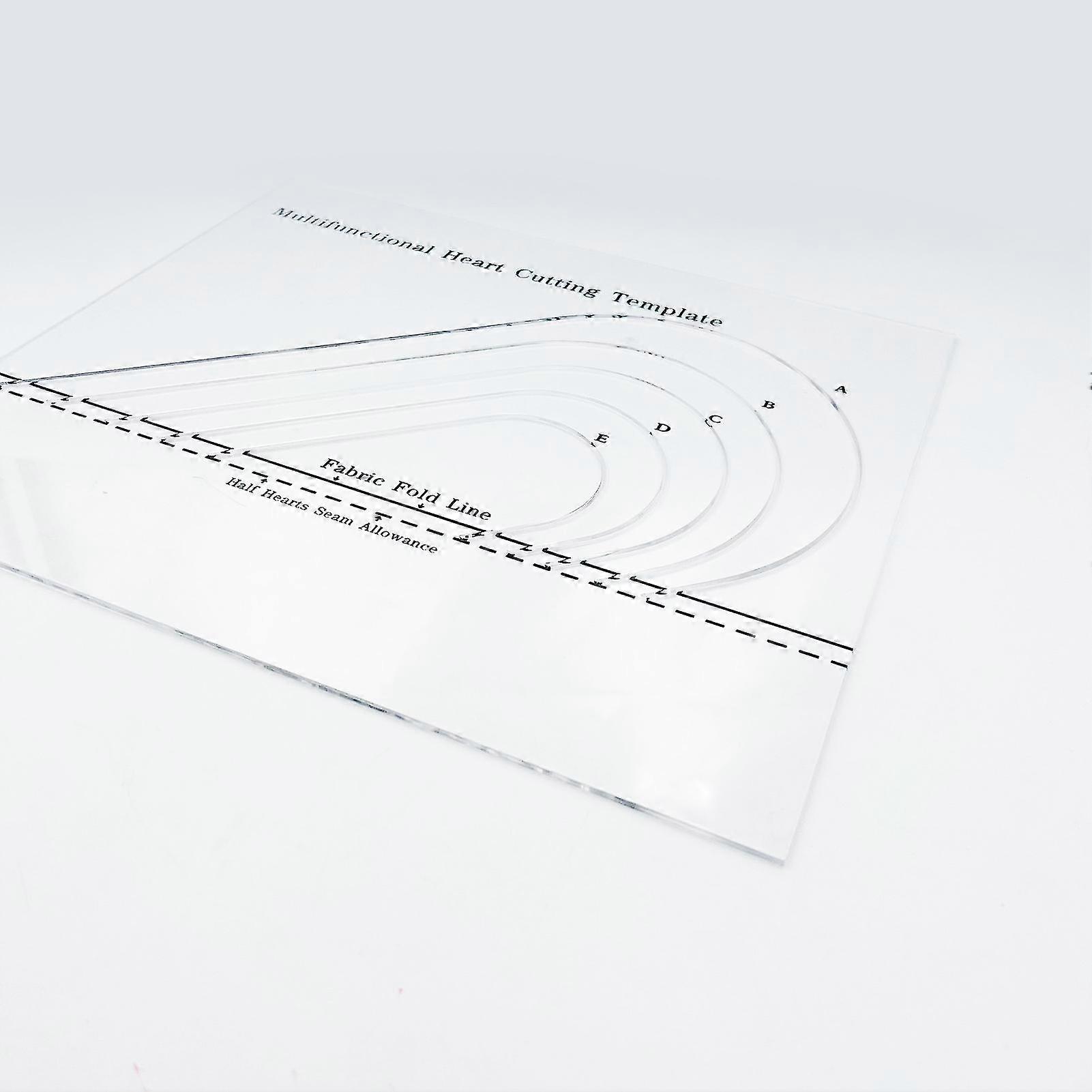 Multifunctional Acrylic Sewing Ruler Cultivating Manual Skills Sewing ...