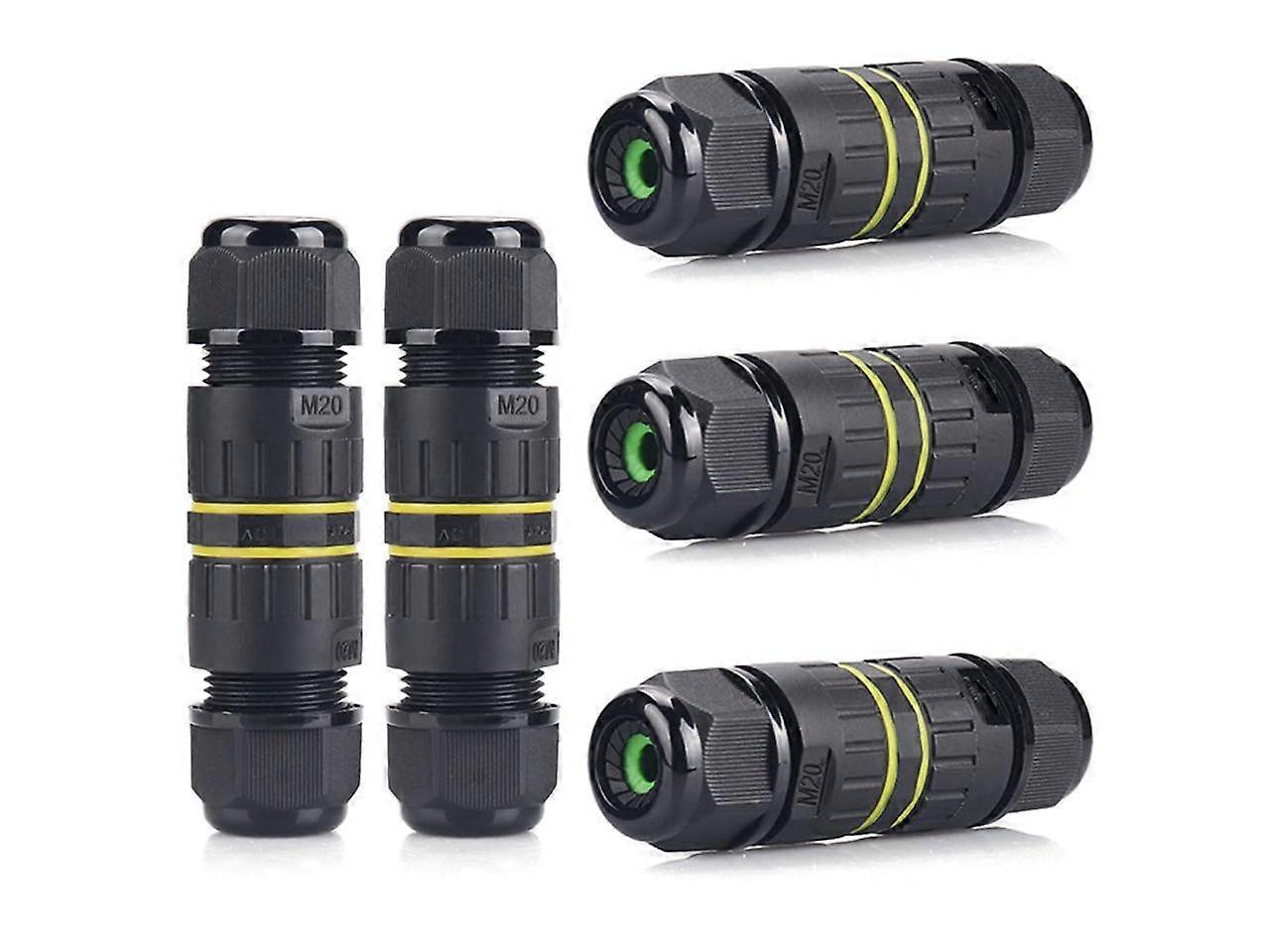 IP68 Waterproof 2 Way 4 Pin Junction Box Electrical Cable Connector,5 ...