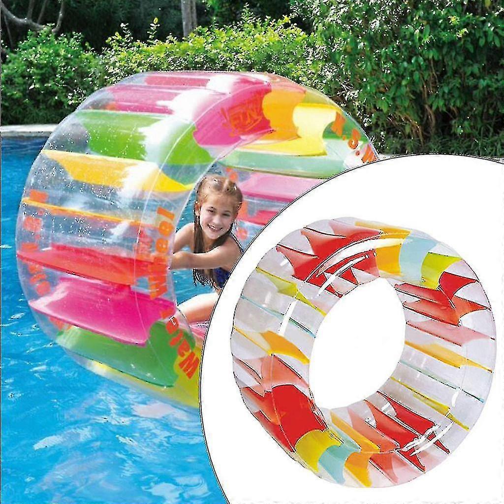 Giant Swimming Pool Toys Inflatable Water Wheel Floats Roller Floating ...