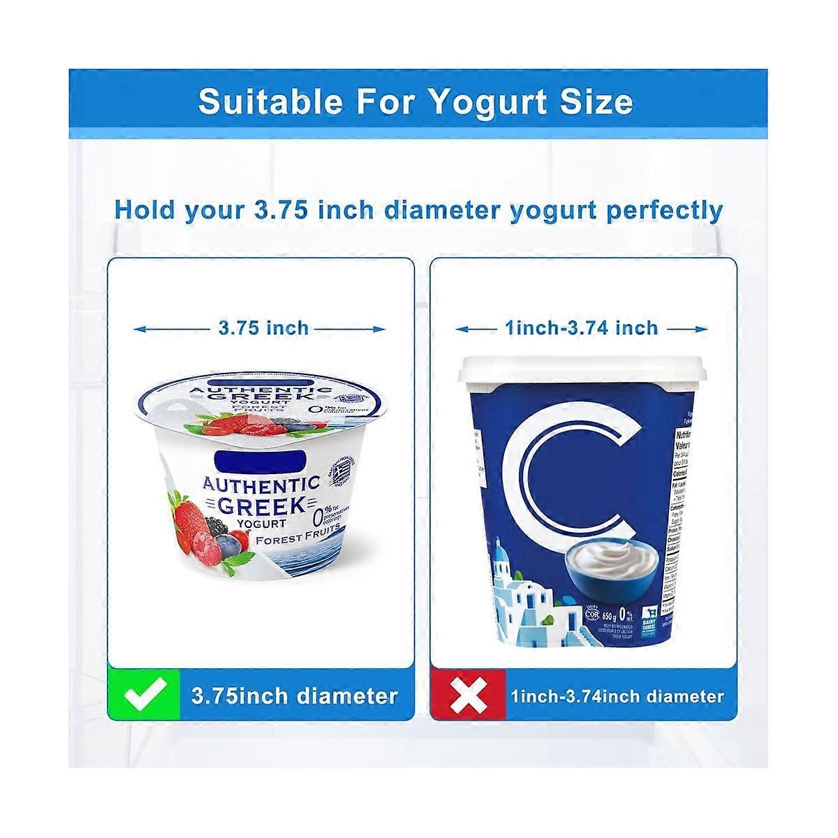 Yogurt Organizer for Fridge, Yogurt Holder for Refrigerator Organizer ...