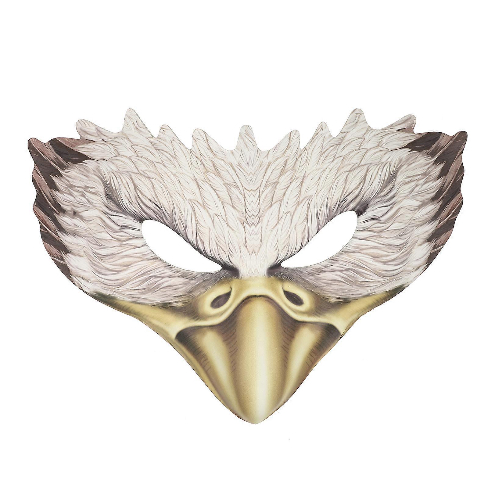 Face Coverings Men Eagle Costume Animal Mask Half Face Eagle Mask Eagle ...