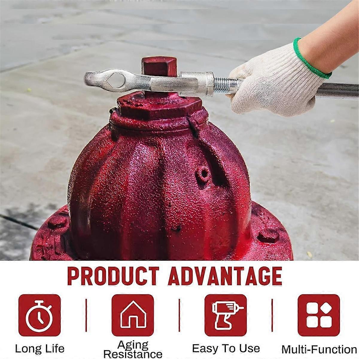 Adjustable Fire Hydrant Wrench,11/2inch to 3inch 20Inch Hydrant Wrench ...