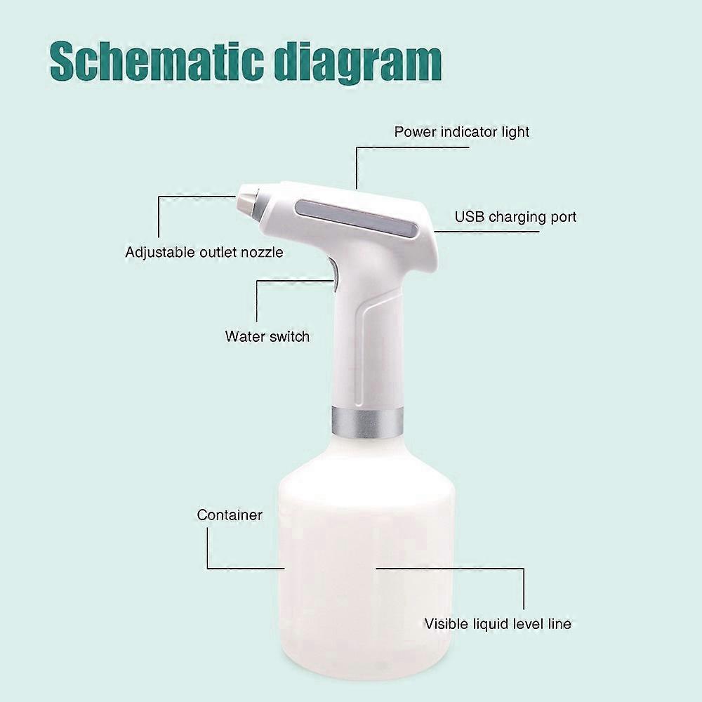 Automatic Electric Garden Pump Sprayer USB Rechargeable Stream Spray ...