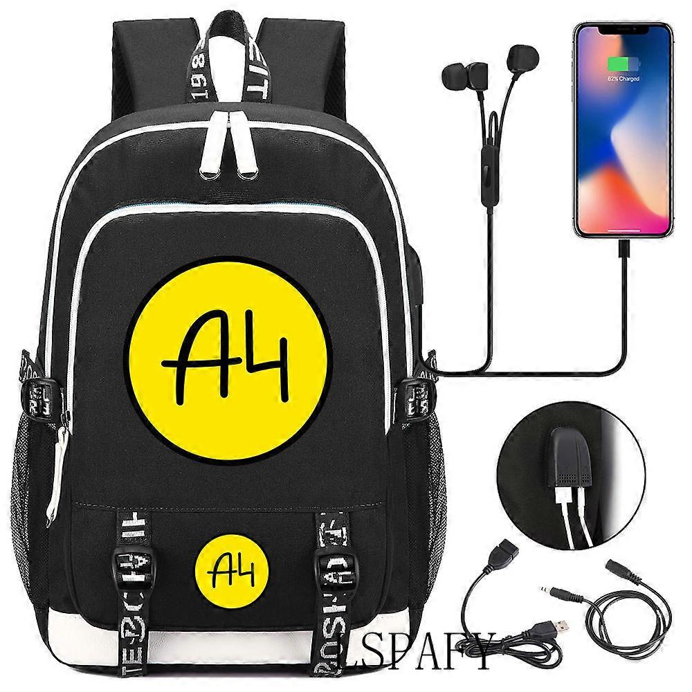 A4 Vlad school bags for girls Boys 4 laptop backpack usb backbag ...