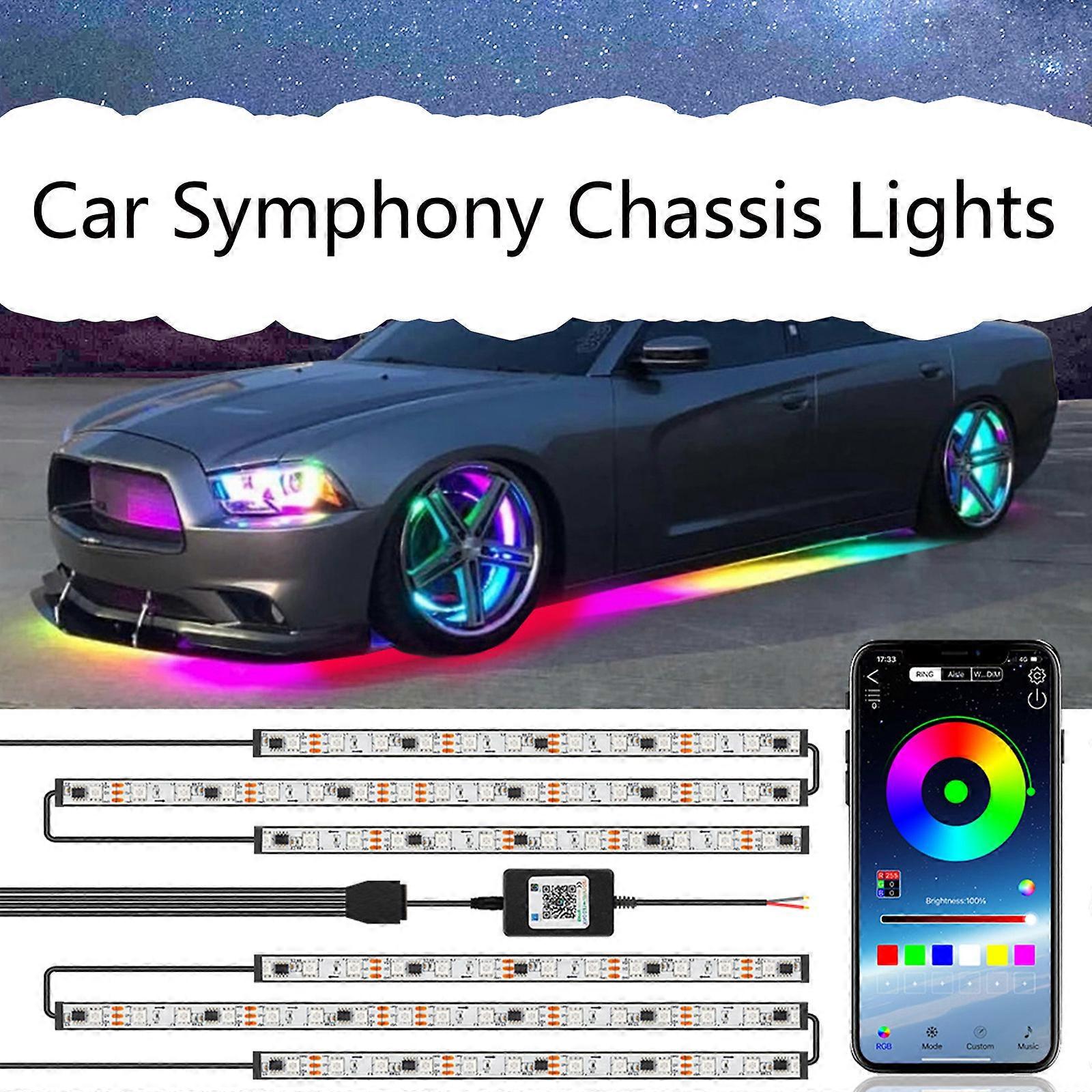 Car Led Underglow Lights for Trucks App Control RGB Atmosphere Light ...