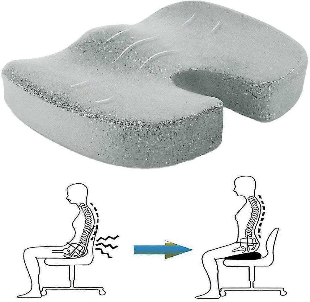 Coccyx Pad, Gel Memory Foam Pad, Orthopedic Pad with Gel Layer for ...