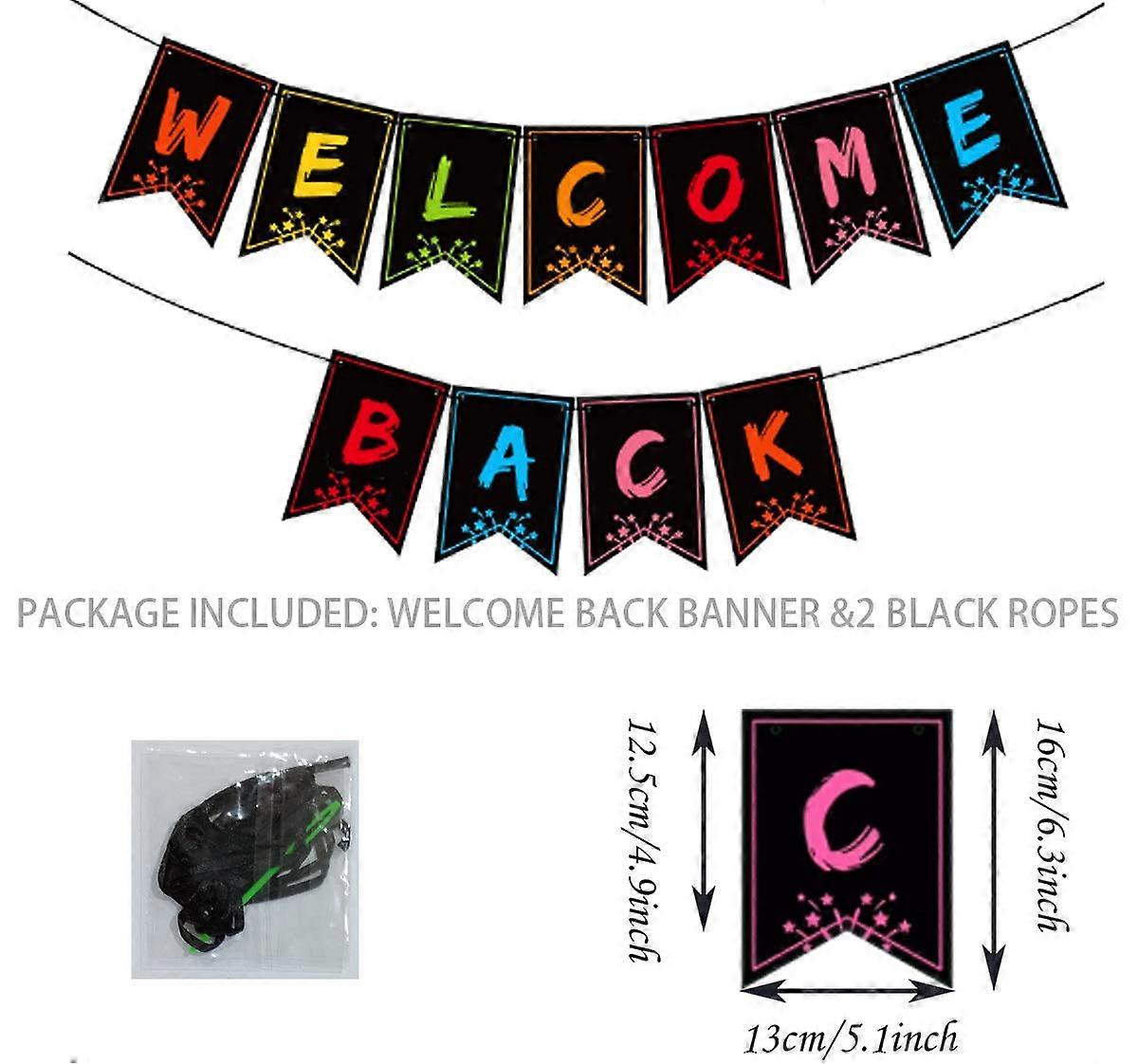 Welcome Back Banner for Classroom Decorations, Welcome Bulletin Board ...