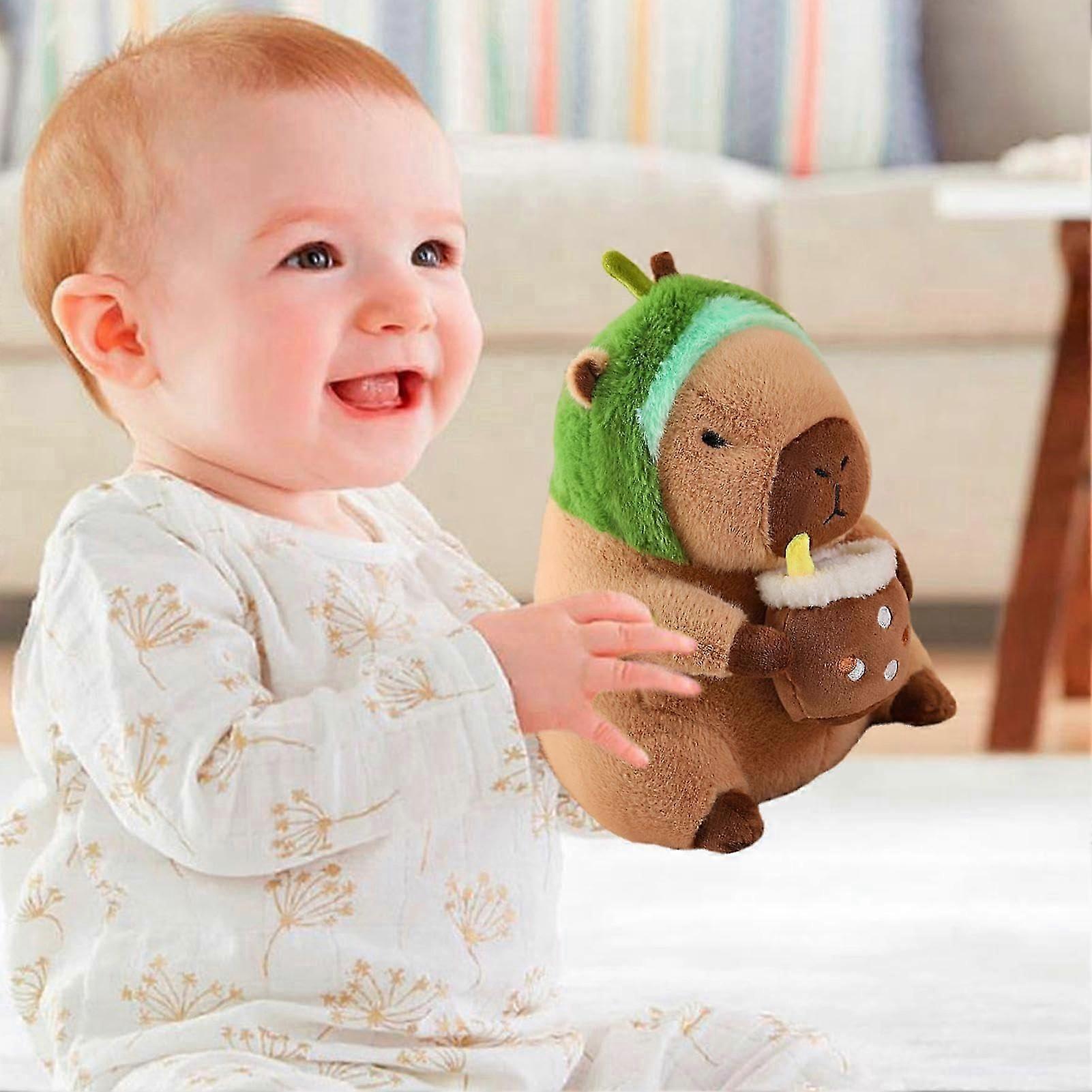 Capybara Stuffed Animal - Kawaii Plush Capybara Stuffed Toy - Removable ...