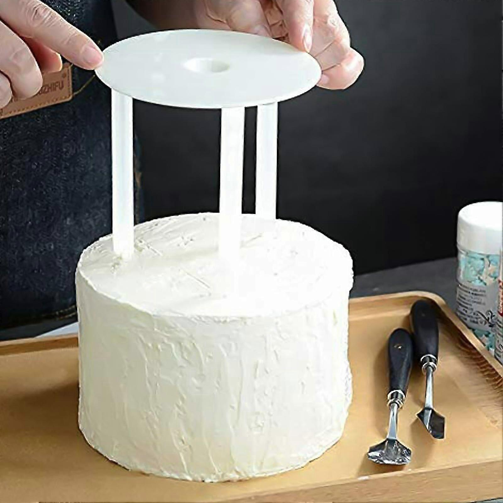 Wharick 24Pcs/Set Sturdy Smooth Surface Cake Support Rod Plastic Stable ...