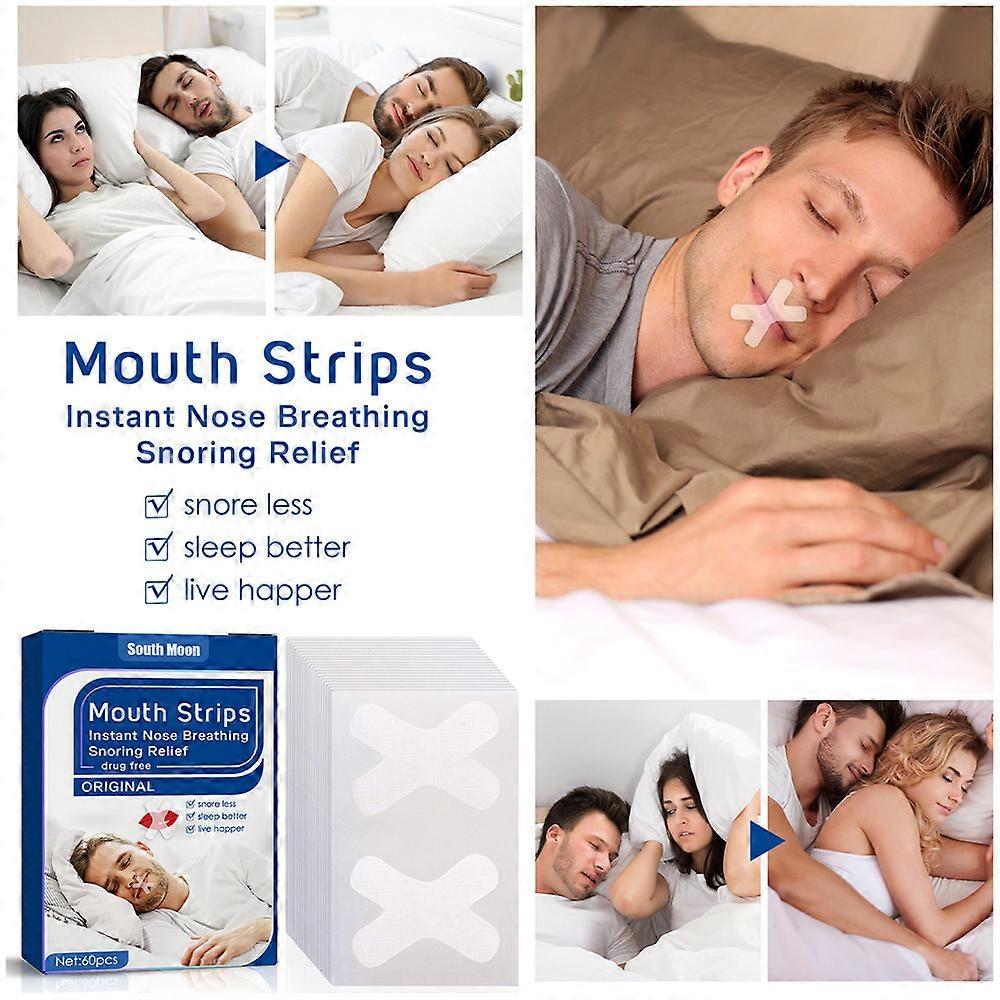 Anti-snoring Sticker Adult Night Sleep Lip And Nose Breathing Improvement Patch Oral Correction ...