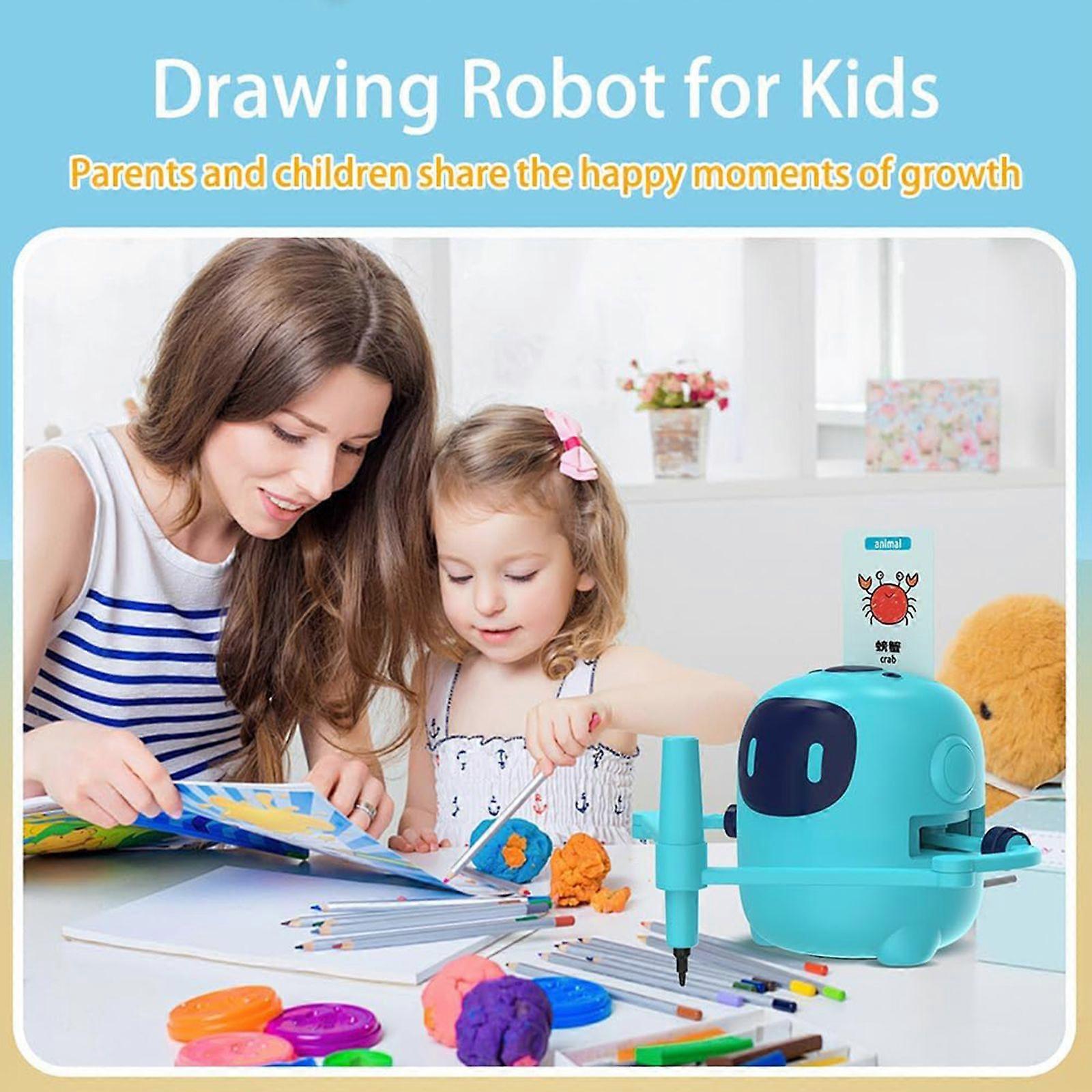 Smart Drawing Robot for Kids, Art Robot for Kids with 100 Drawing Cards ...