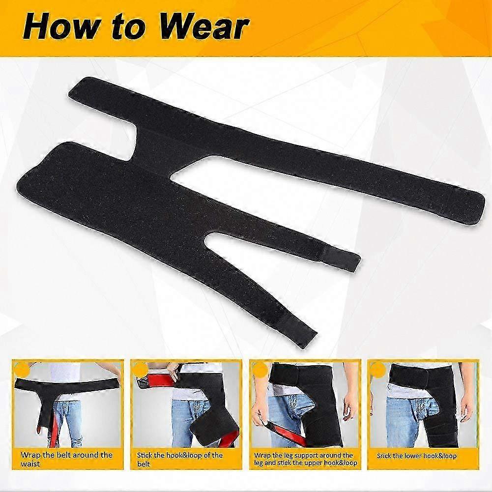 Adjustable Hip Brace and Groin Support Wrap for Sciatica Relief, Thigh ...