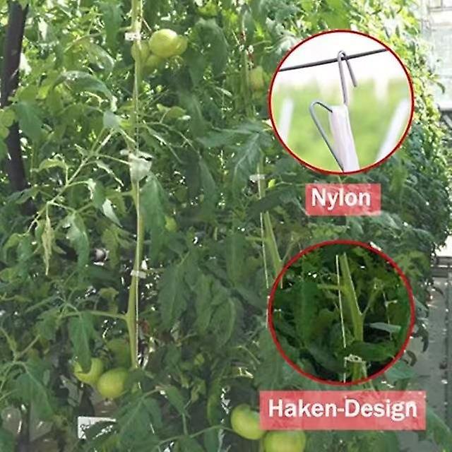 Tomato Support Hooks, 10 Pieces Garden Tomato Hook, Metal Tomato Rope ...