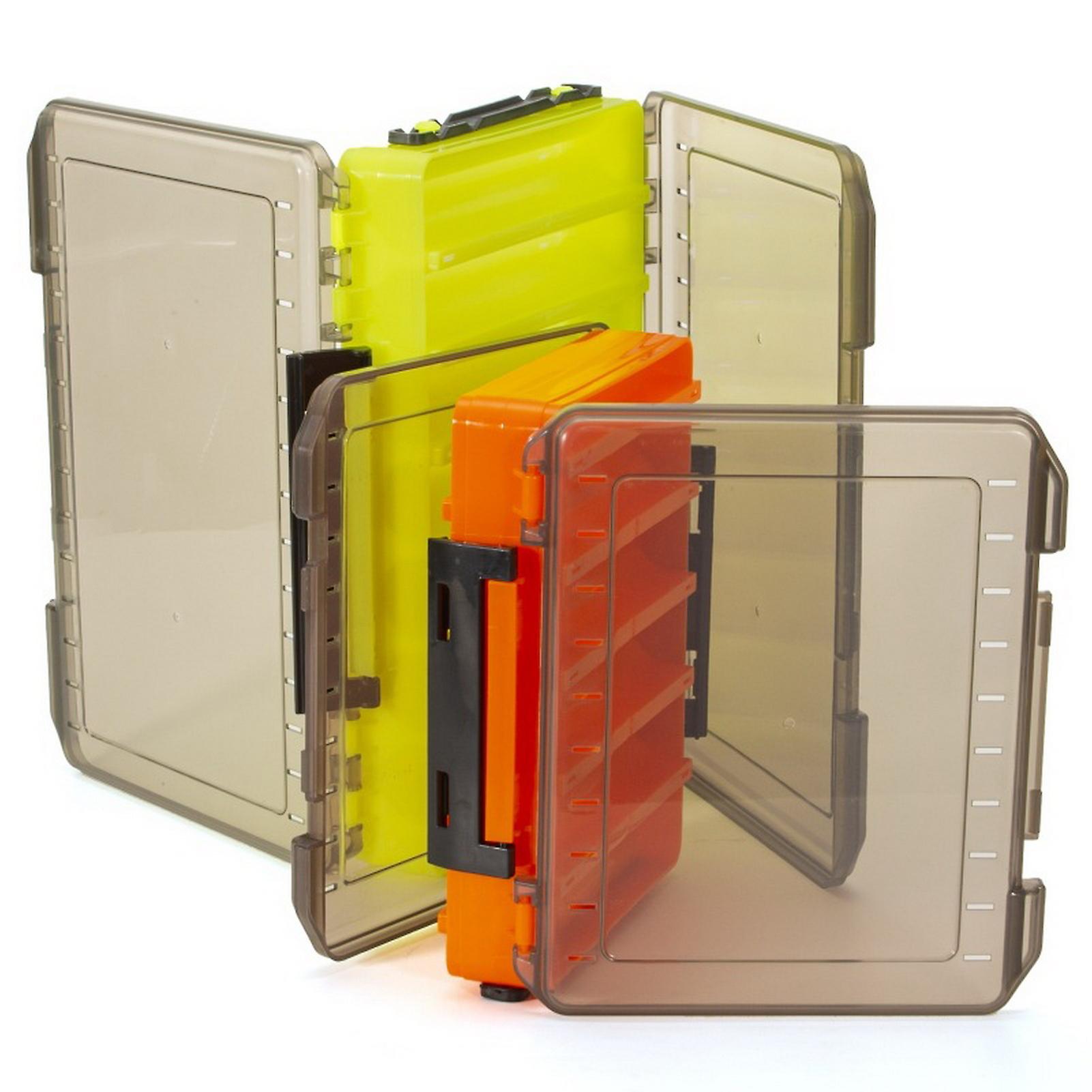 Fishing Tackle Box Transparent Cover Double-sided Opening with Handle ...