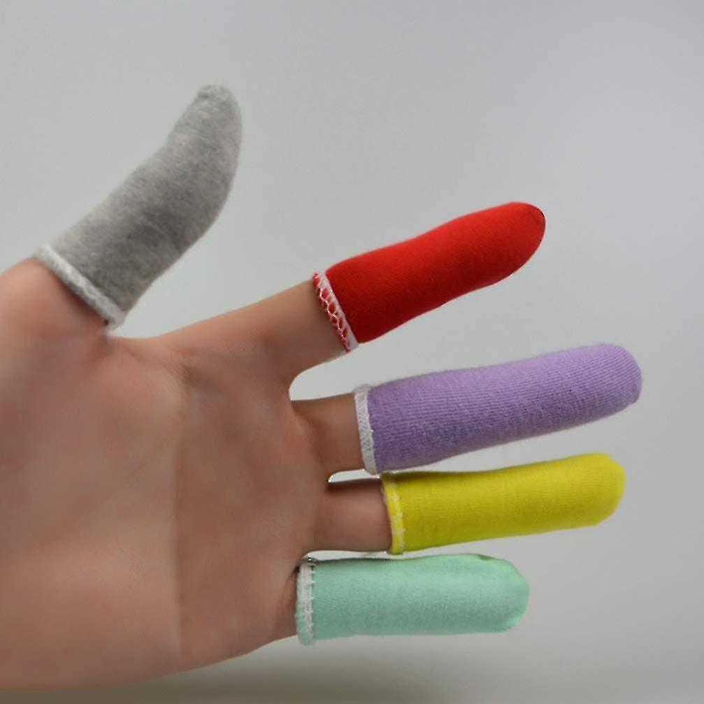 50pcs Finger Cots Cotton Finger Guards Protective Fabric Finger Gloves ...