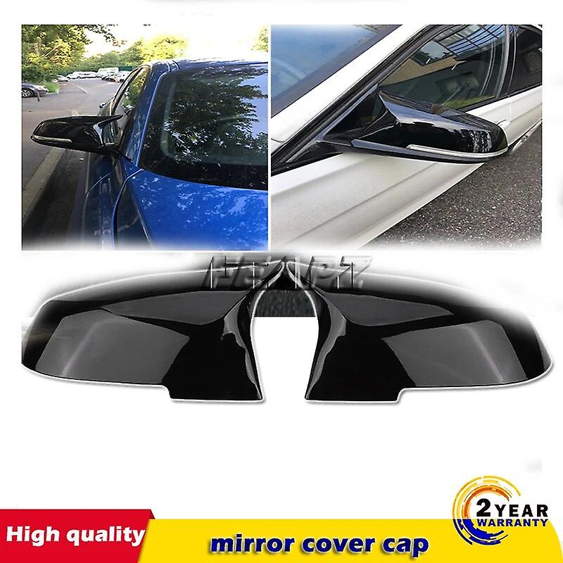 1 Pair Gloss Black Rearview Mirror Cover For BMW F20 F21 F22 F30 F32 ...