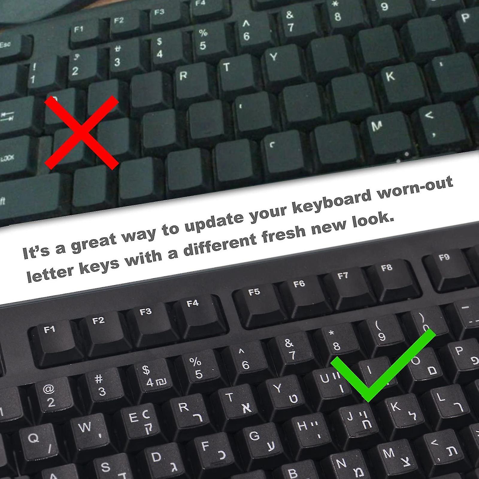 Keyboards Sticker Hebrew Letters Stickers Keyboard Alphabet 11x13mm Per ...