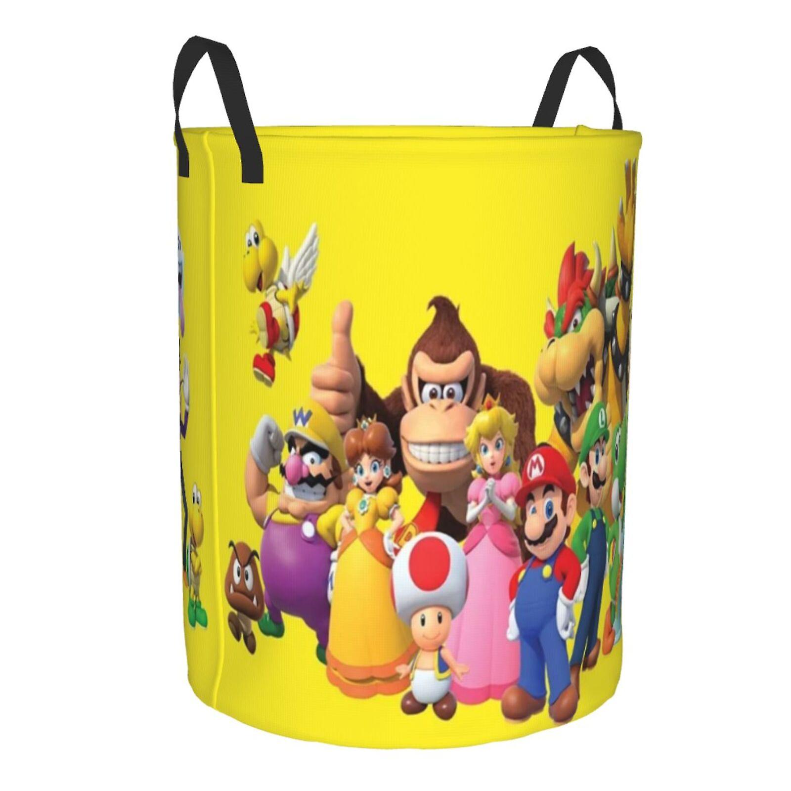 Mario Large Laundry Basket With Handle, Collapsible Laundry ...