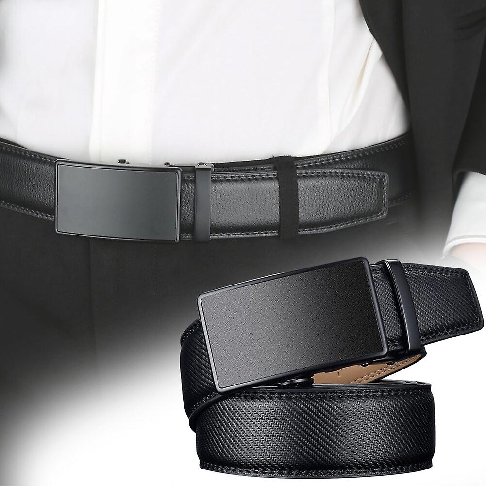 Men's Casual PU Leather Belt Sliding Belt Easy Adjustable Automatic ...
