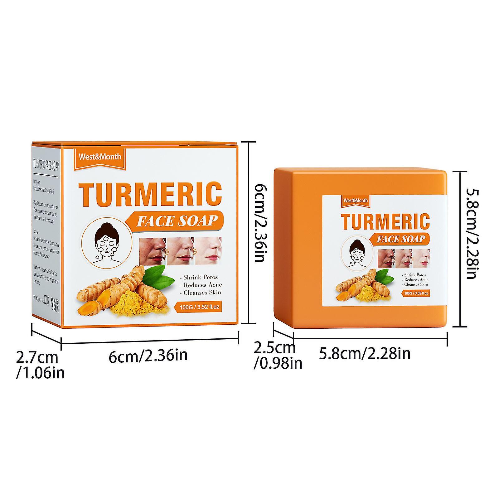 Turmeric Cleansing Soap Natural Anti-aging Exfoliating Cleansing Soap ...
