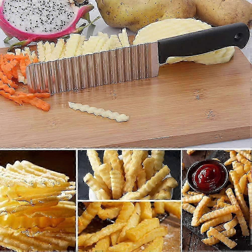 Slicer, Stainless Steel Potato Chip Knife, Fruit And Vegetable Knife ...