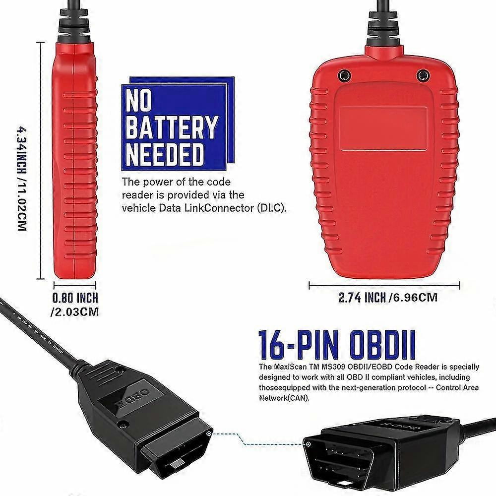 Classic Enhanced Universal OBD2 Scanner Car Engine Fault Code Reader ...